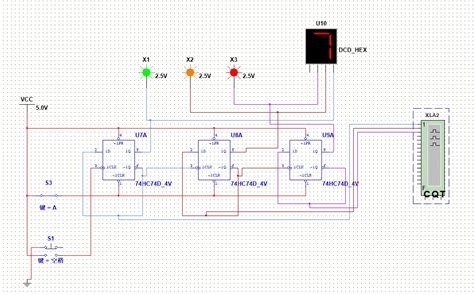 Multisim Implements D Trigger Simulation Counter Programmer Sought