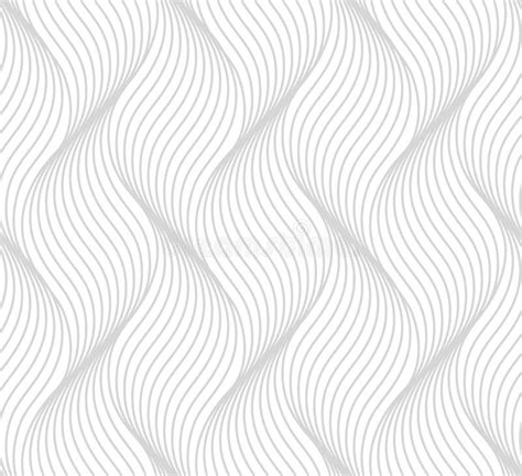 Seamless Thin Linear Pattern Abstract Geometric Wavy Background Stock