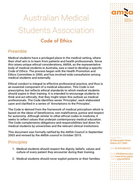 amsa code of ethics 2015 pdf pdf informed consent patient