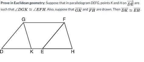 Solved Are Prove In Euclidean Geometry Suppose That In Chegg Com
