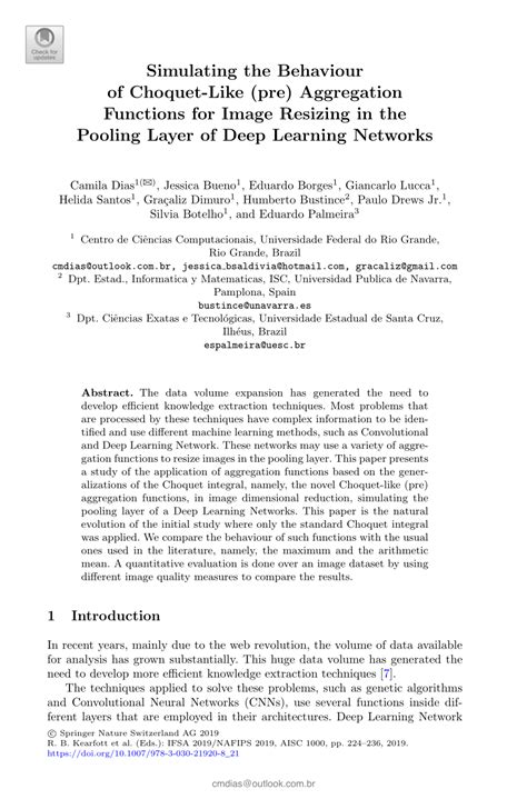 Pdf Simulating The Behaviour Of Choquet Like Pre Aggregation Functions For Image Resizing In