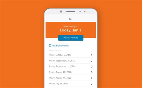 Mobile Phone Showing Paycor Employee Self Service Tax Documents Against