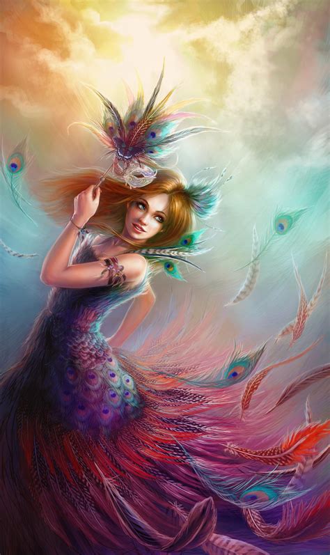 Peacock Girl By Jennyeight On Deviantart