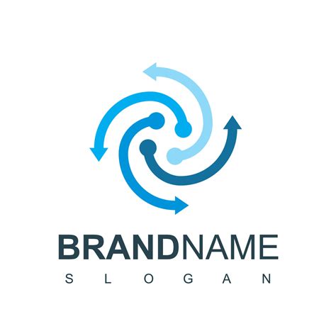 Arrow Logo Design Template Circle Arrow Technology Symbol 11163691 Vector Art At Vecteezy