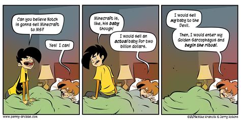Penny Arcade On The Rumoured Sale Of Minecraft To Microsoft Minecraft