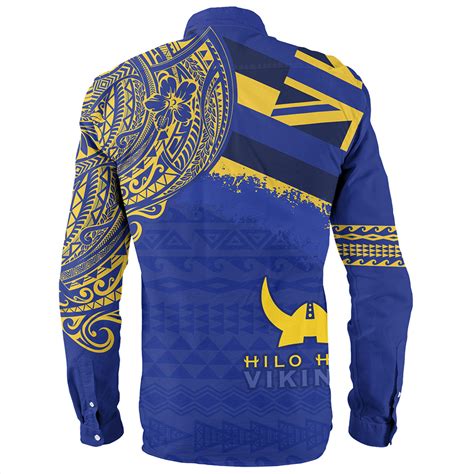 Hawaii Long Sleeve Shirt Hilo High School With Crest Style