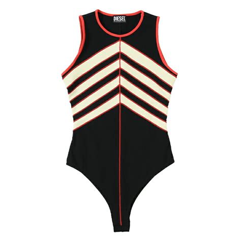 【楽天市場】★diesel ディーゼル レディース★切替 ボディスーツ ストレッチ ノースリーブボディブリファー【t Maxaty】【サイズs】【ブラック】die L T F4 67r