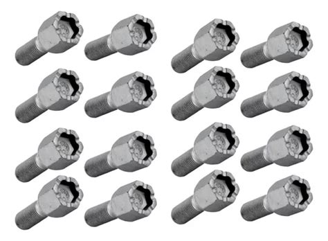 Kit 16 Parafuso Original Para Roda Ferro Siena Palio Strada