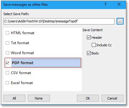 How To Batch Convert Multiple Emails To Pdf Files In Outlook