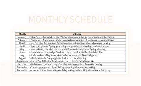 Creating An Effective Monthly Routine Tips And Strategies Excel Template Free Download Pikbest