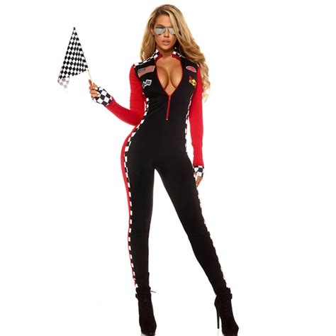 Adult Sports Halloween Costume For Women Top Speed Female Hottie