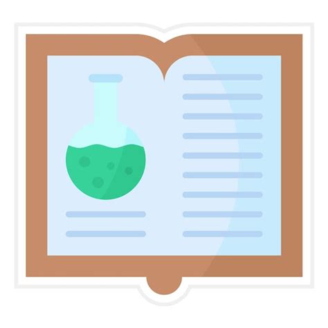 Premium Vector Chemistry Open Book Icon Vector Image Can Be Used For Chemistry