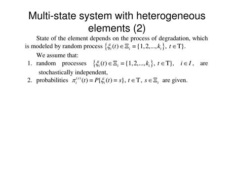 ppt reliability analysis of multi state systems with heterogeneous