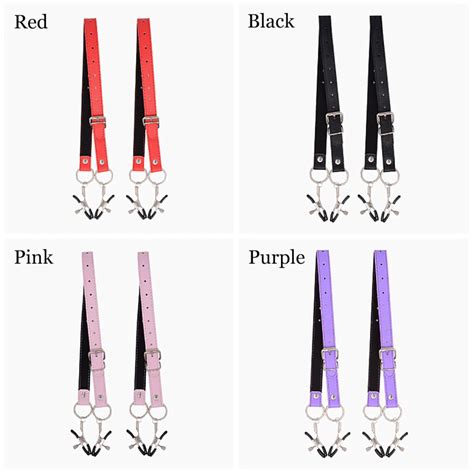 New Colourful Labia Clamps Spreader Straps With Rubber Tips Clamps