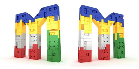 흰색 바탕에 다채로운 알파벳 블록 벽돌 유형 관점 글꼴 3d 렌더링 3차원 형태에 대한 스톡 사진 및 기타 이미지 3차원