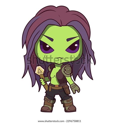 How To Draw Chibi Gamora