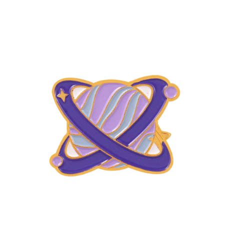 Purple Planet Pin Funky Pins