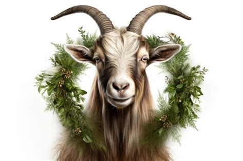 Yule Goat Isolated On White Background Ar 32 V 52 Job Id