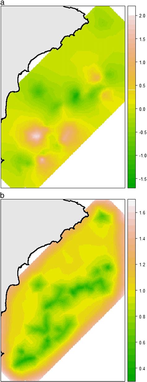 The Posterior Mean A And Standard Deviation B Of The Spatial Effect