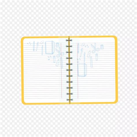 卡通打开的笔记本矢量图png图片素材下载 图片编号7468674 Png素材网