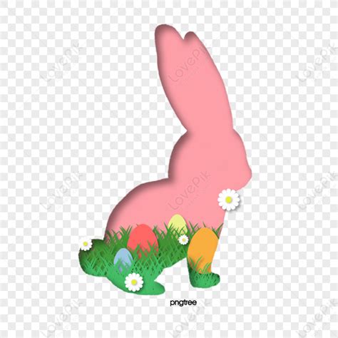 Easter Bunny Symbol White Eggs PNG Picture And Clipart Image For Free