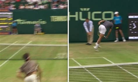 Roger Federer Hits Ball Boy In The Groin With Match Winning Ace Against