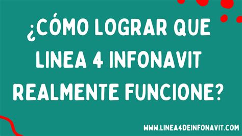 Solicitud De Credito Infonavit Linea 4