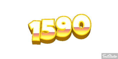 1590 Number Animated  Logo Designs