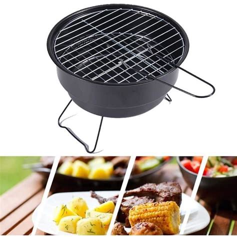Barbecue Portable Pliable En Acier Inoxydable Charbon De Bois BBQ A Cdiscount Jardin