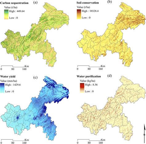 The Spatial Distribution Of Ecosystem Service Potential For A Carbon Download Scientific