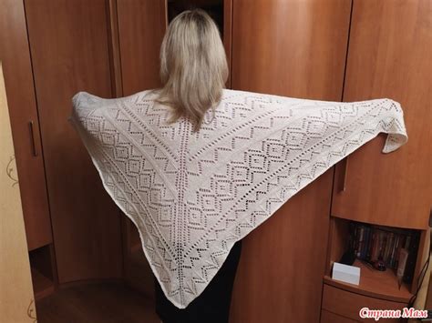 Шаль спицами от дропс Вязание Страна Мам