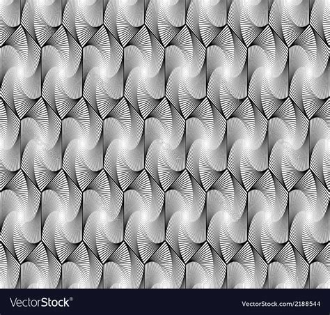 Design Seamless Monochrome Hexagon Pattern Vector Image