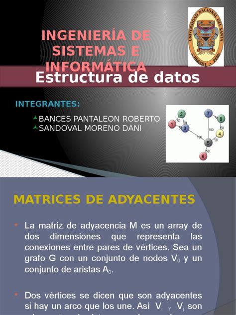 Grafos Adyacentes Pdf Vértice Teoría De Grafos Matriz Matemáticas