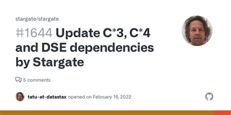 Update C3 C4 And Dse Dependencies By Stargate · Issue 1644