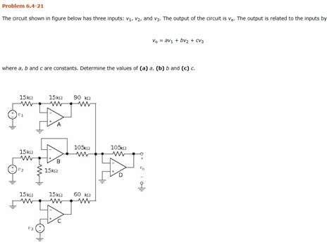 Solved Problem The Circuit Shown In Figure Below Has Chegg