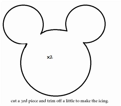 Minnie Mouse Cut Out Template