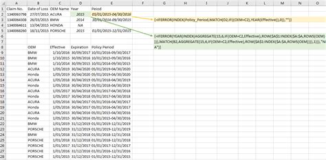 Excel Formula Lookup Index Match Stack Overflow