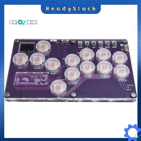 【gzhxdiizi】fight stick arcade joystick hot swap encoder controller