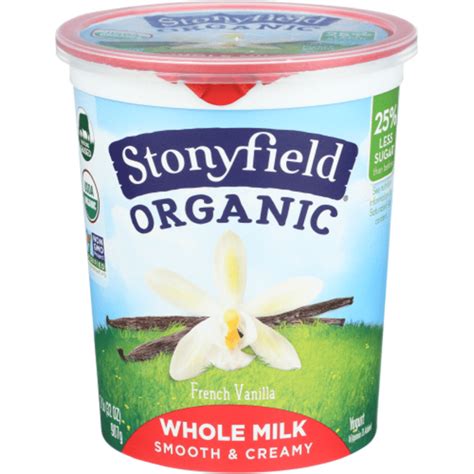 Stonyfield® Organic Organic Vanilla Whole Milk Probiotic Yogurt 32 Oz