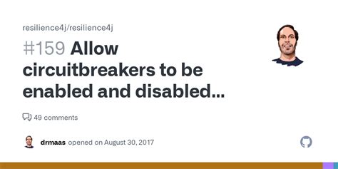 Allow Circuitbreakers To Be Enabled And Disabled Via CircuitBreakerConfig Issue