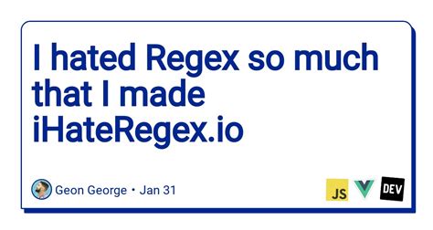 Forem On Linkedin Programming Softwareengineering Javascript Vue Computerscience Regex