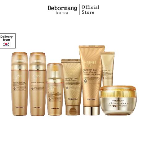 韓國 Tonymoly 魔法森林 黃金24k 黃金蝸牛面霜精華乳液爽膚水潔面乳 保濕補水 蝦皮購物