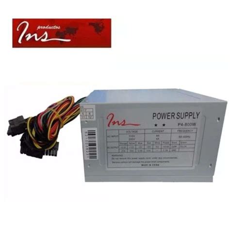 FUENTE DE PODER ATX INS P W DE W CONECTORES SATA IDE A TECNIT