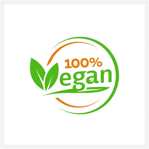 Illustration De Conception De Logo Végétalien Feuille Verte Vecteur