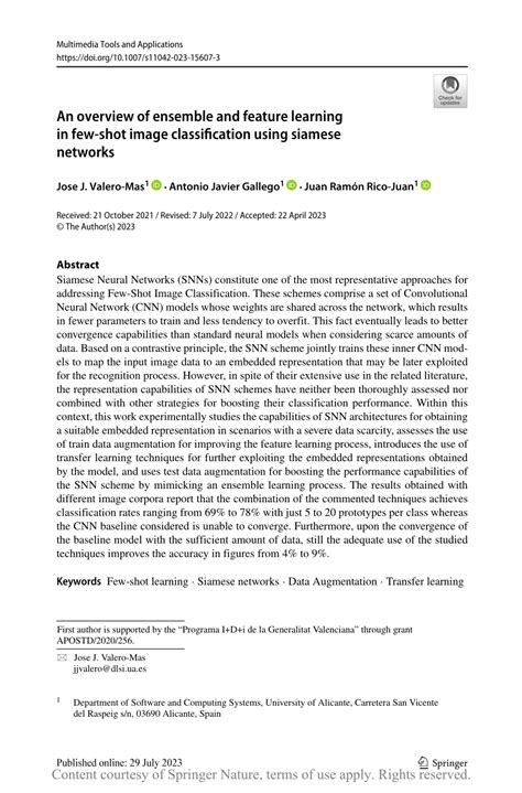Pdf An Overview Of Ensemble And Feature Learning In Few Shot Image