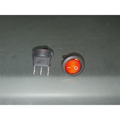 Jual Rocker Switch Saklar Switch Bulat 3 Pin On Off Lampu Shopee