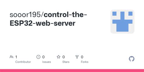GitHub Sooor Control The ESP Web Server