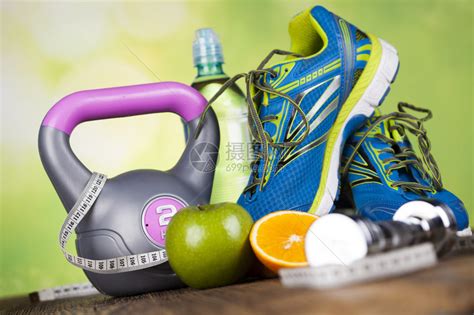 蔬菜水果和健身组合物高清图片下载 正版图片507225687 摄图网