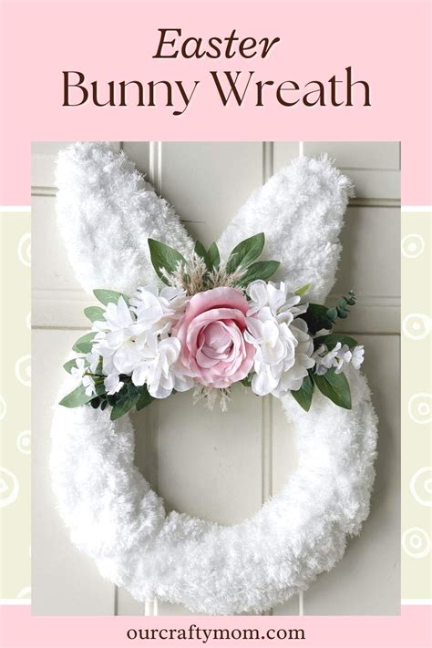 Make The Cutest Easter Bunny Wreath Using Dollar Tree Mop Heads Its A