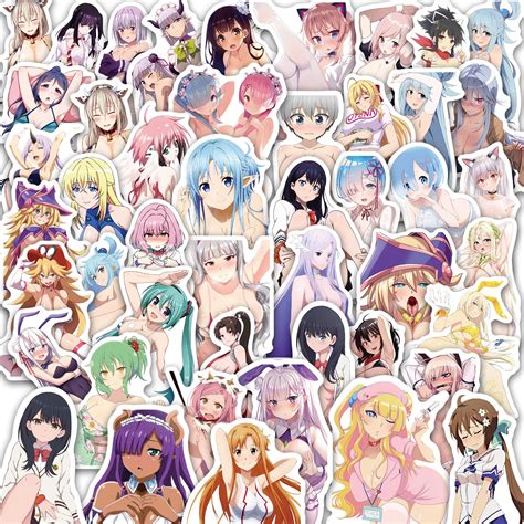 Buy Sexy Girl Stickers For Water Bottles 50Pcs Anime Sexy Lady Stickers